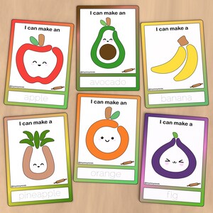 Fruits Play Dough Mats, Printable Fun for Fine Motor Skills, Preschool ...