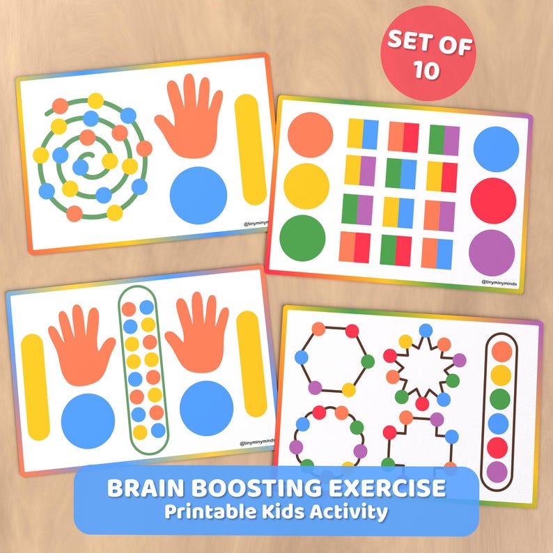 Brain & Finger Gym Printable Worksheets: Fine Motor Skills Activities ...