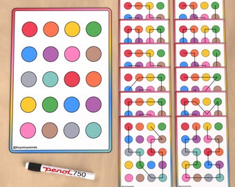 Shapes and Colors Puzzle Pattern Activity, Printable Fun for Fine Motor ...
