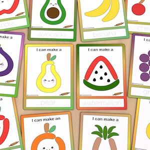 Fruits Play Dough Mats, Printable Fun for Fine Motor Skills, Preschool ...