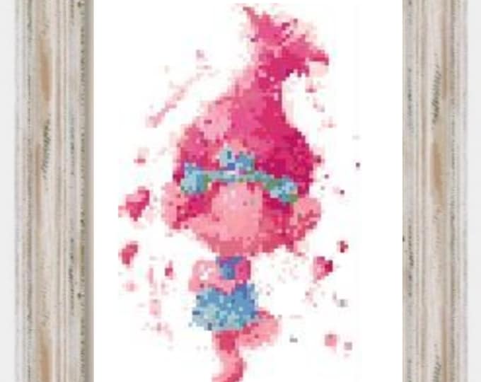 Trolls Cross Stitch Patterns - 6 Different Characters! Poppy, Branch ...