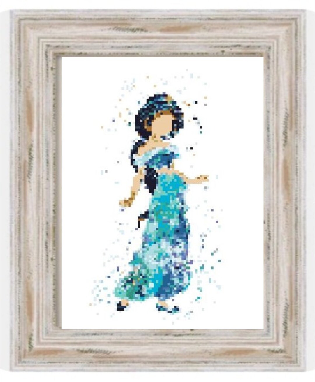 Watercolor Arabian Princess- Modern Cross Stitch, Easy Pattern, Movie ...