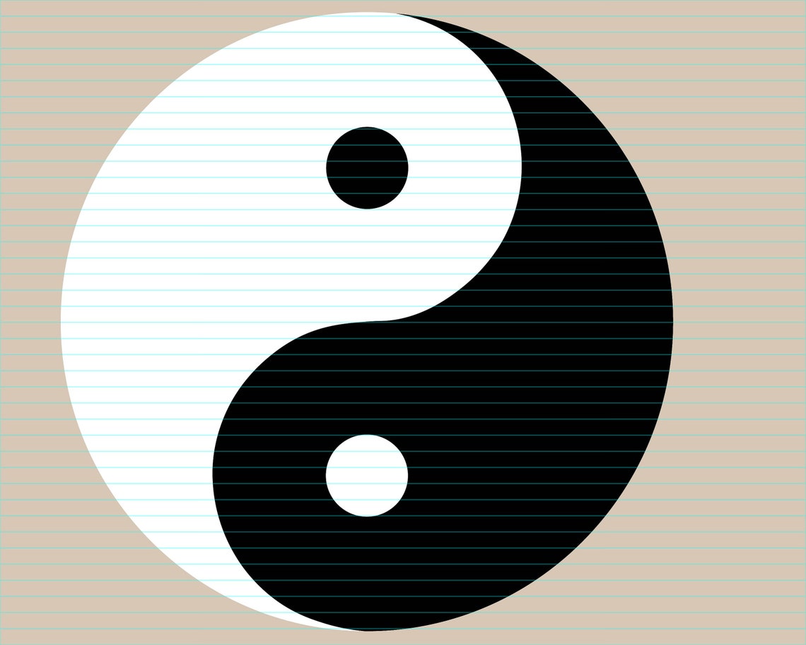 Yin Yang SVG Yin-yang Yin Yang Cut File Yin and Yang Good - Etsy