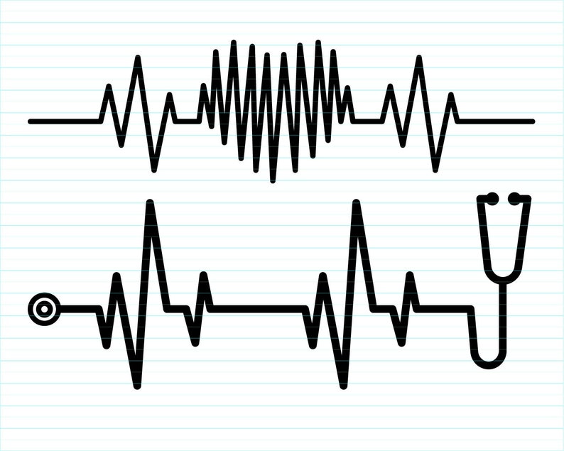 Heart Beat SVG Heartbeat Valentine's SVG Heart Rate SVG - Etsy