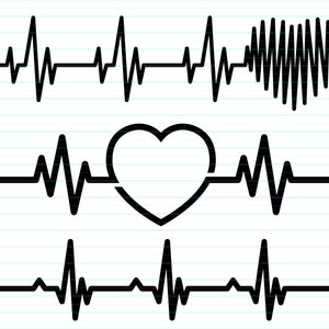 Heart Beat SVG, Heartbeat Valentine's SVG, Heart Rate SVG, Heart Beat ...