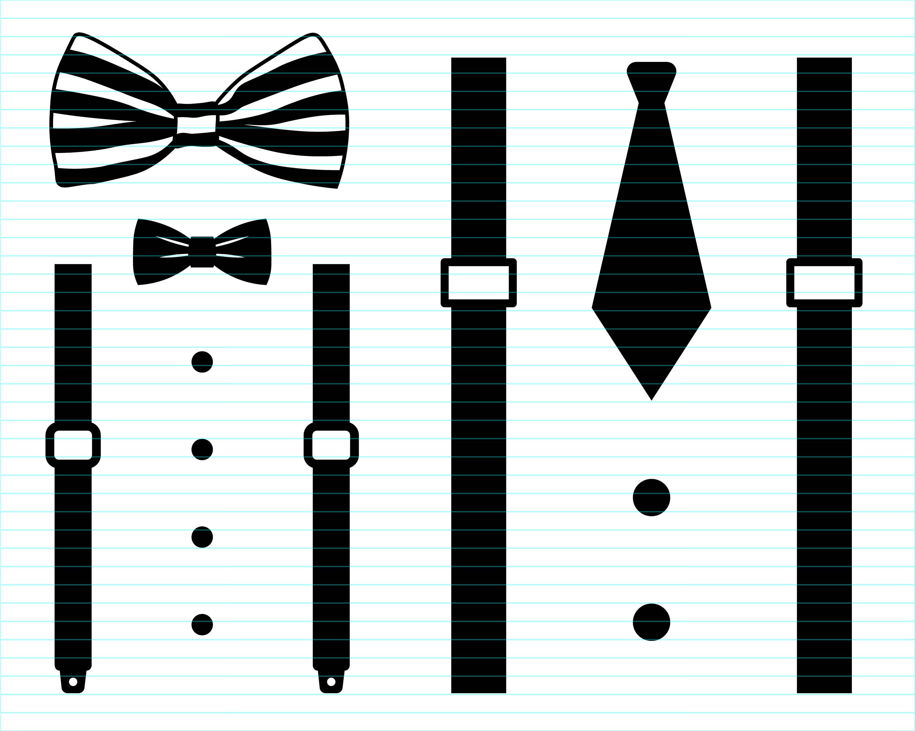 Suspenders SVG Suspenders SVG Tuxedo SVG Bow Tie Svg Boy | Etsy