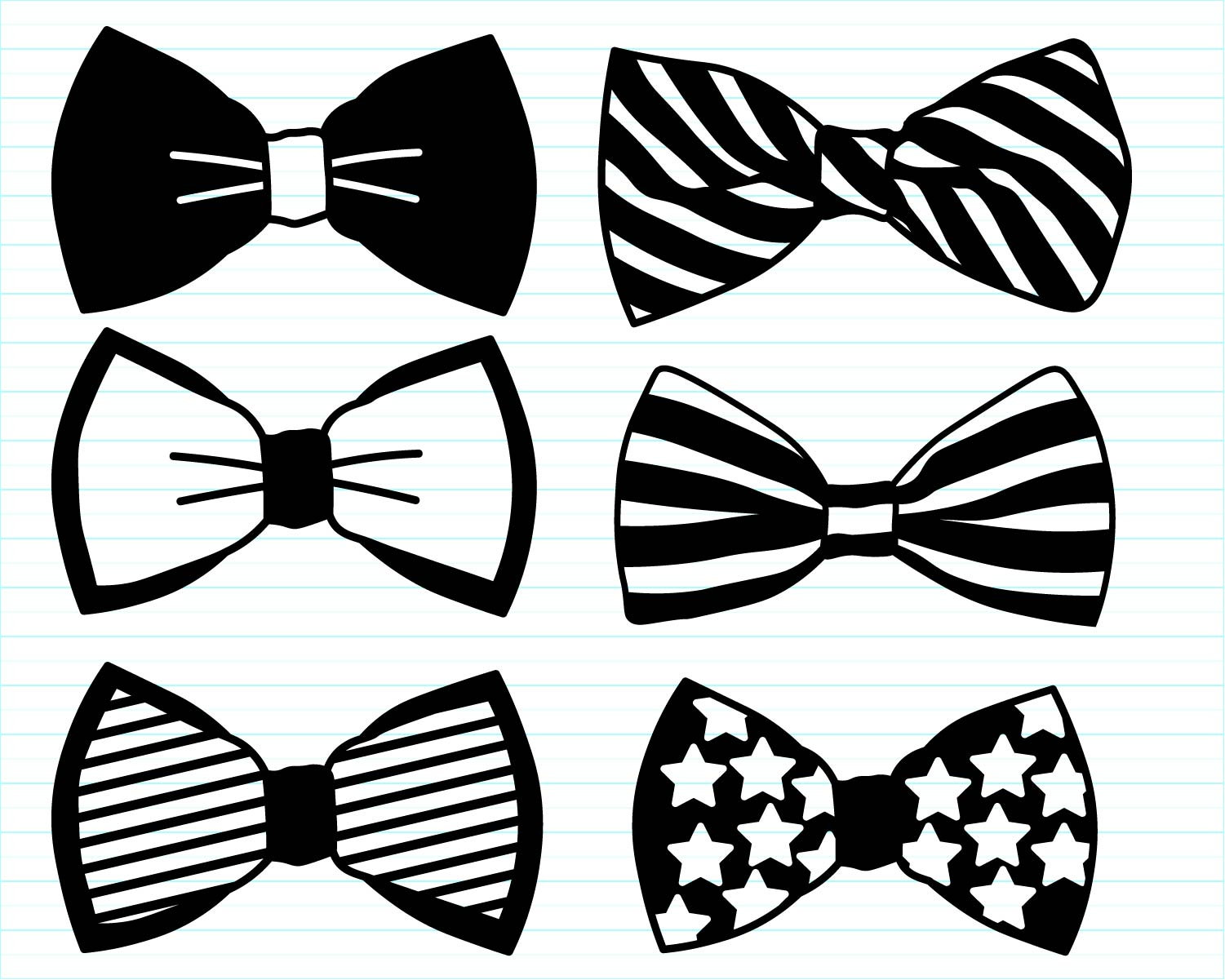 Bow Svg Bundle 52 Designsbow SVG Bow Clipart Bow Tie Svg | Etsy