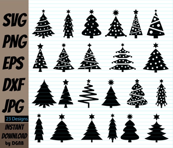 Christmas Tree Svgchristmas Tree Cut File Svg Xmas Trees | Etsy