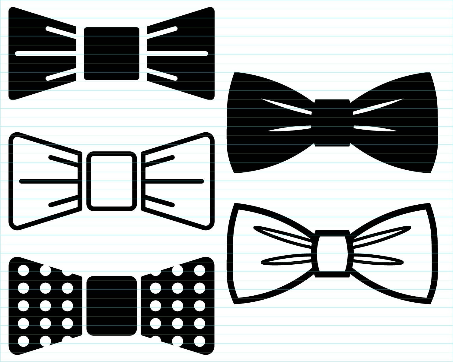 Bow Svg Bundle 52 Designsbow SVG Bow Clipart Bow Tie Svg | Etsy