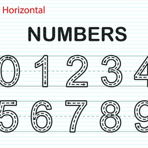 Alphabet Tracing Board Template With Letters and Numbers, Alphabet ...