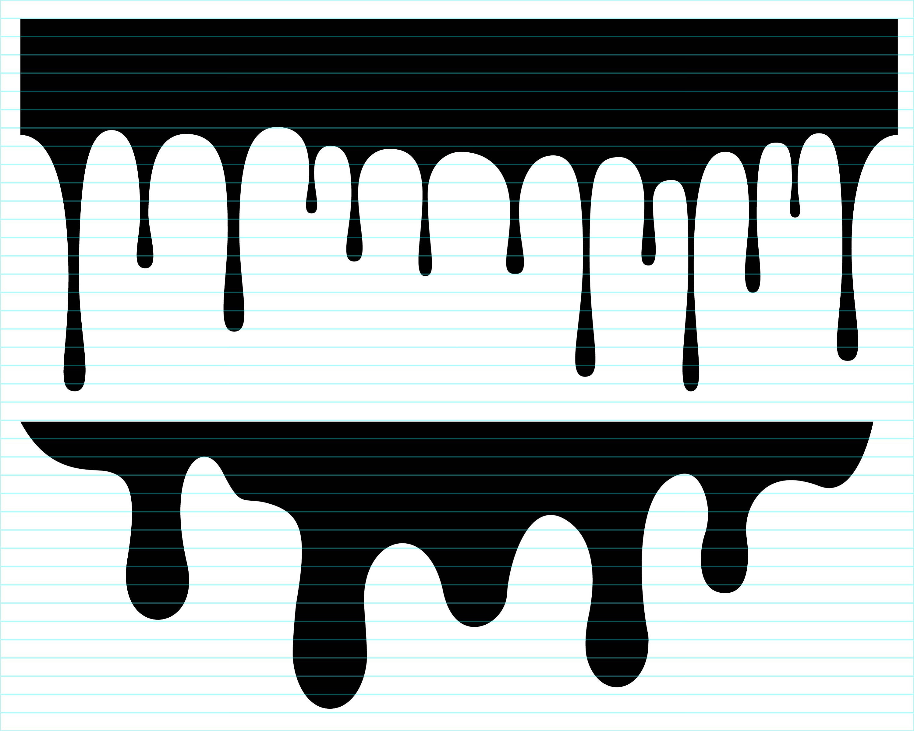 Dripping Borders Svg Bundle Dripping Paint Svg Dripping - Etsy