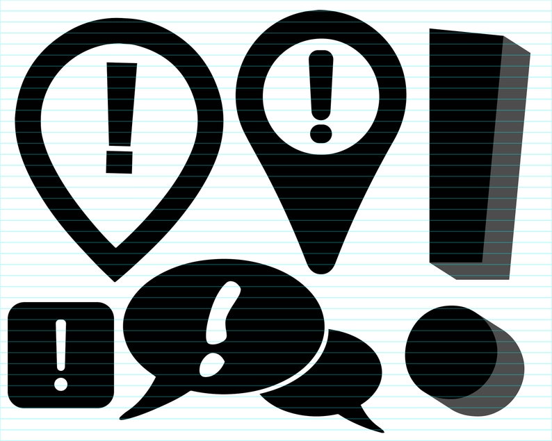 Exclamation Mark SVG Exclamation Marks Svg Exclamation Mark - Etsy