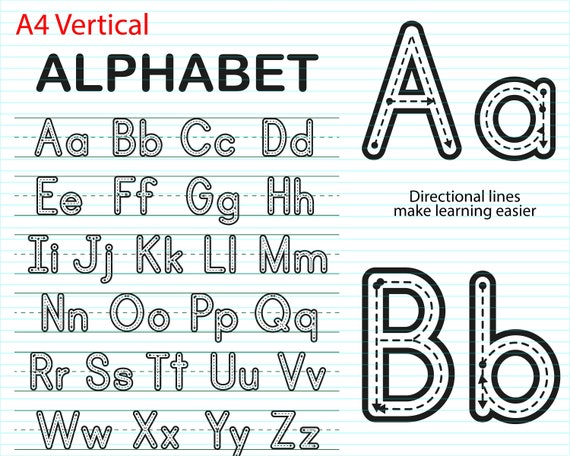 Printable Stencils To Trace Letters Stenciled Alphabet Letters To