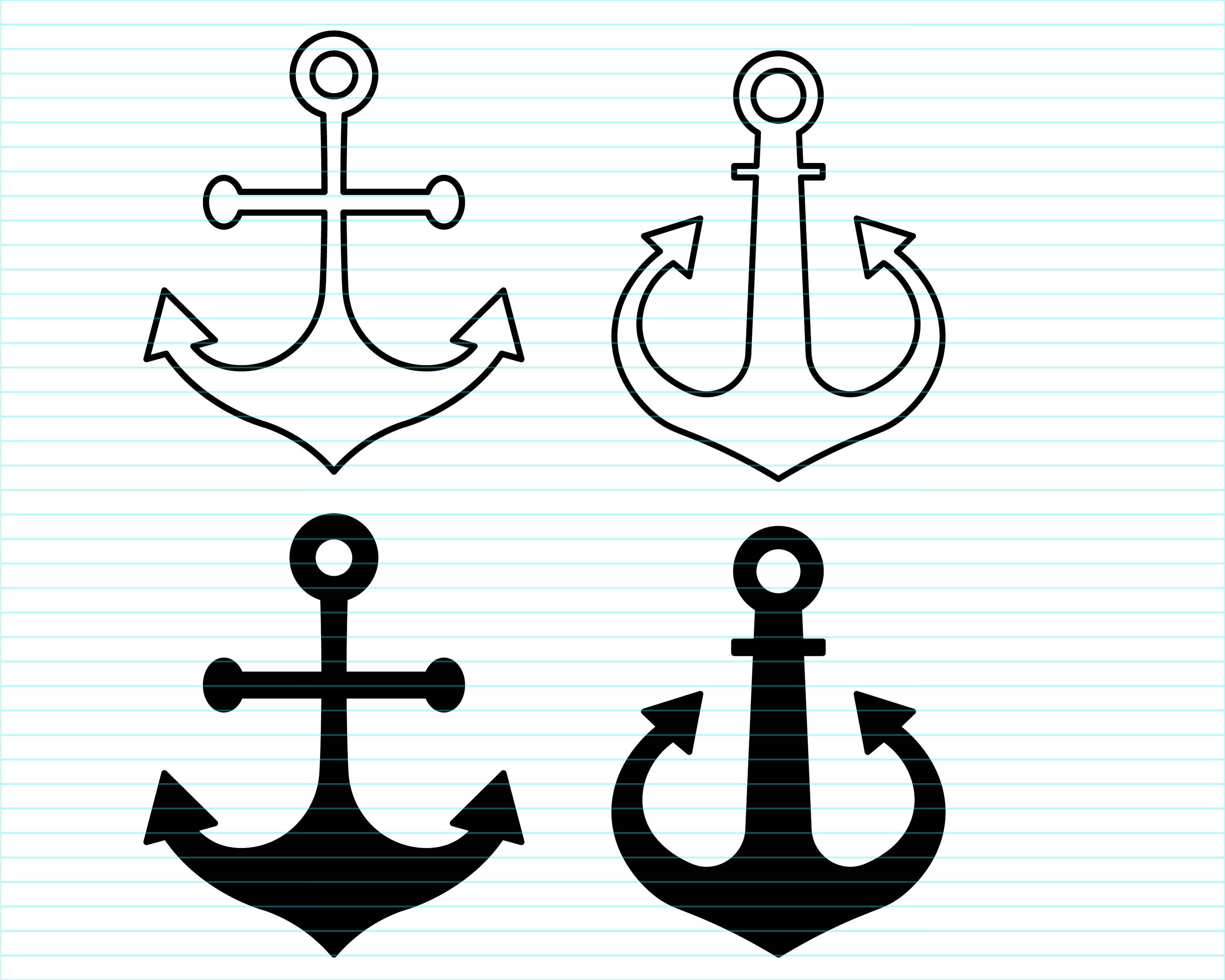 Anchor Svg Anchor Svg Bundle Anchor Clipart Anchor Cut - Etsy