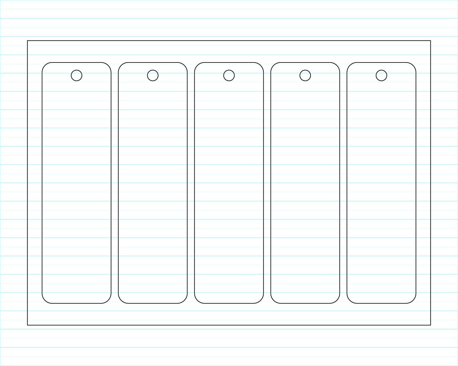 Bookmark Template SVG Bundle Bookmark Template SVG Bookmark - Etsy