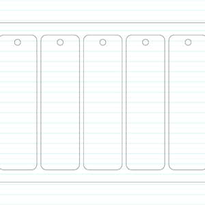 Bookmark Template SVG Bundle, Bookmark Template SVG, Bookmark Printable ...