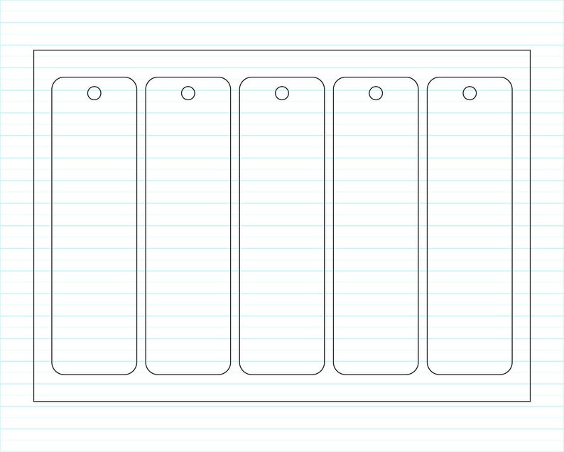 Bookmark Template SVG Bundle Bookmark Template SVG Bookmark - Etsy