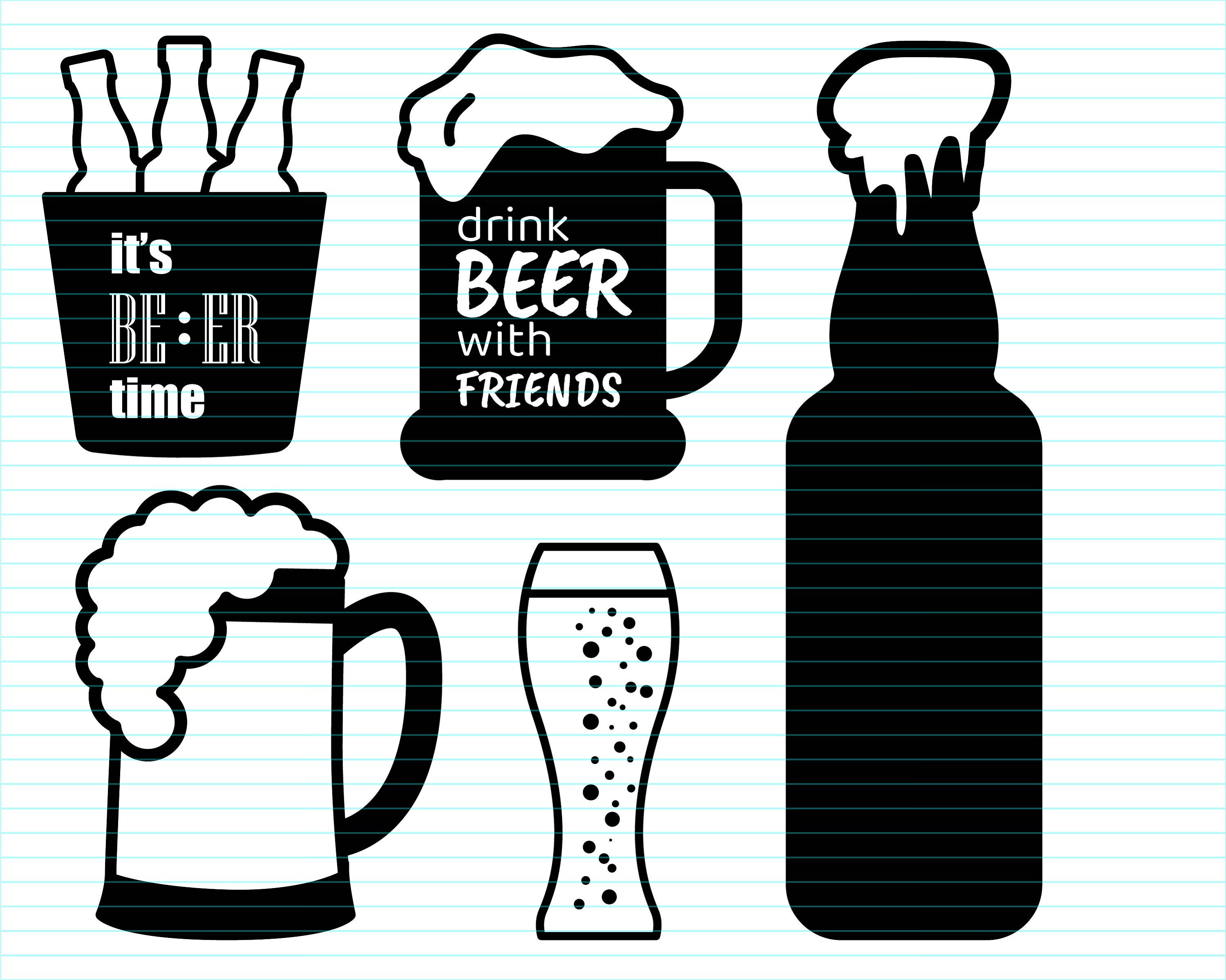 BEER SVG Beers Svg Beer Clipart Beer Bottles Svg Beer Mug - Etsy
