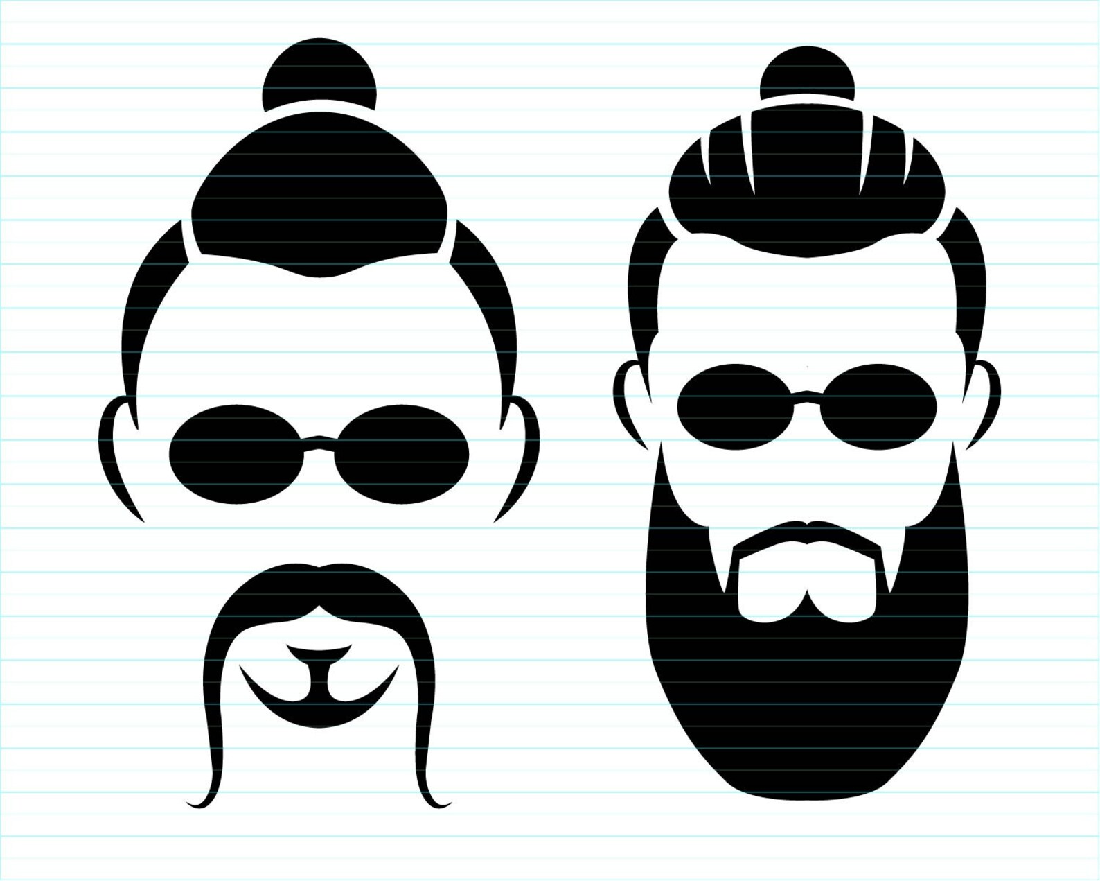Beard Man SVG Bundle Beard Man SVG Beards Svg Beard Svg | Etsy