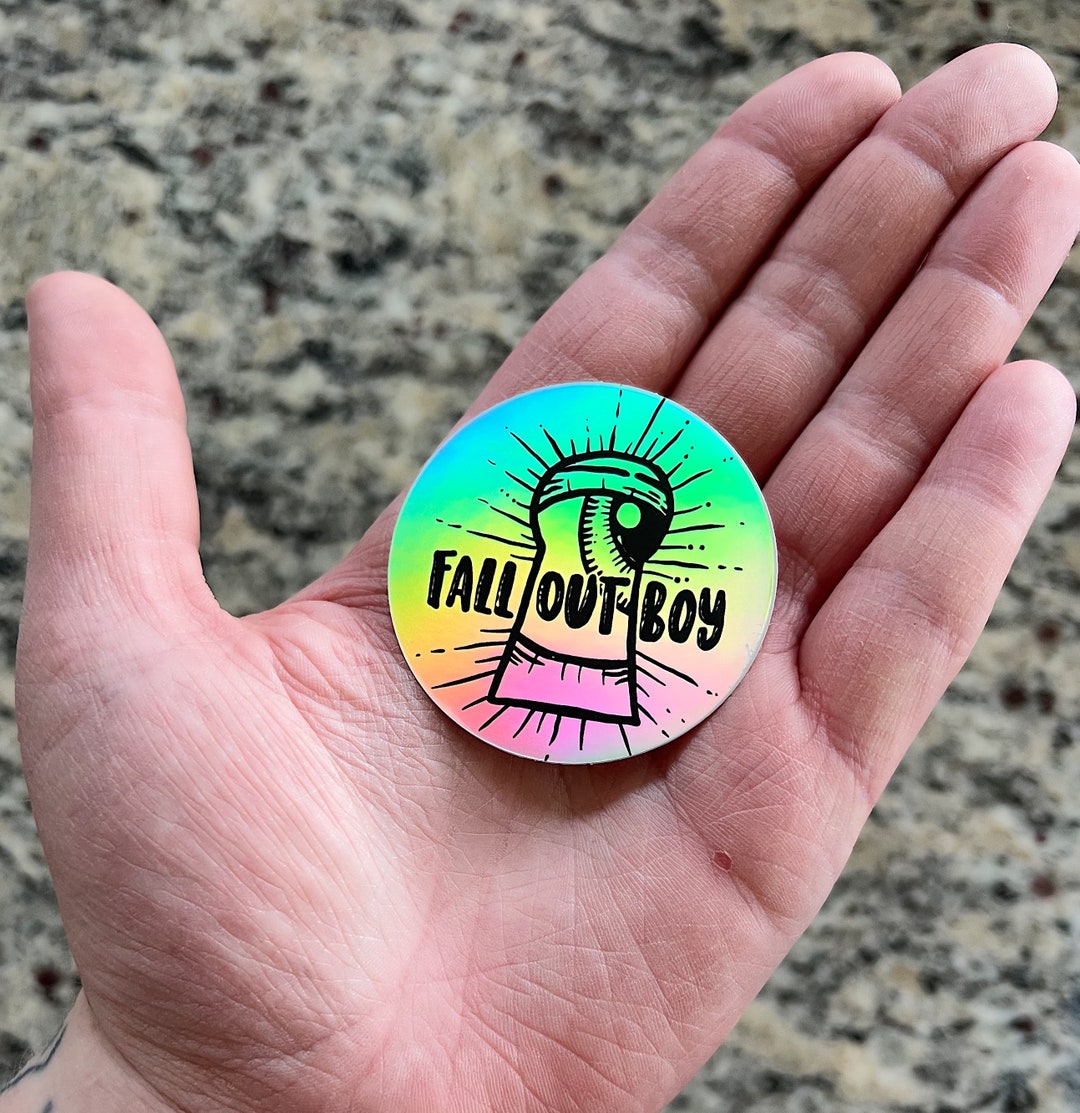 Holographic Fall Out Boy Sticker / Band Sticker / Bumper Sticker ...