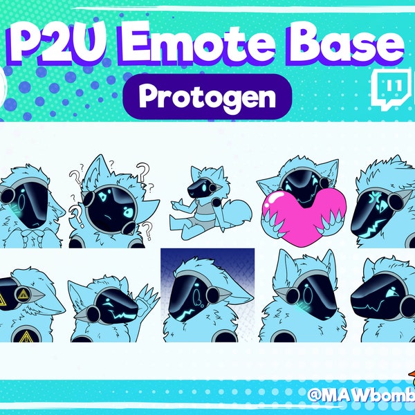 Protogen Emote Base Pack - Etsy Australia