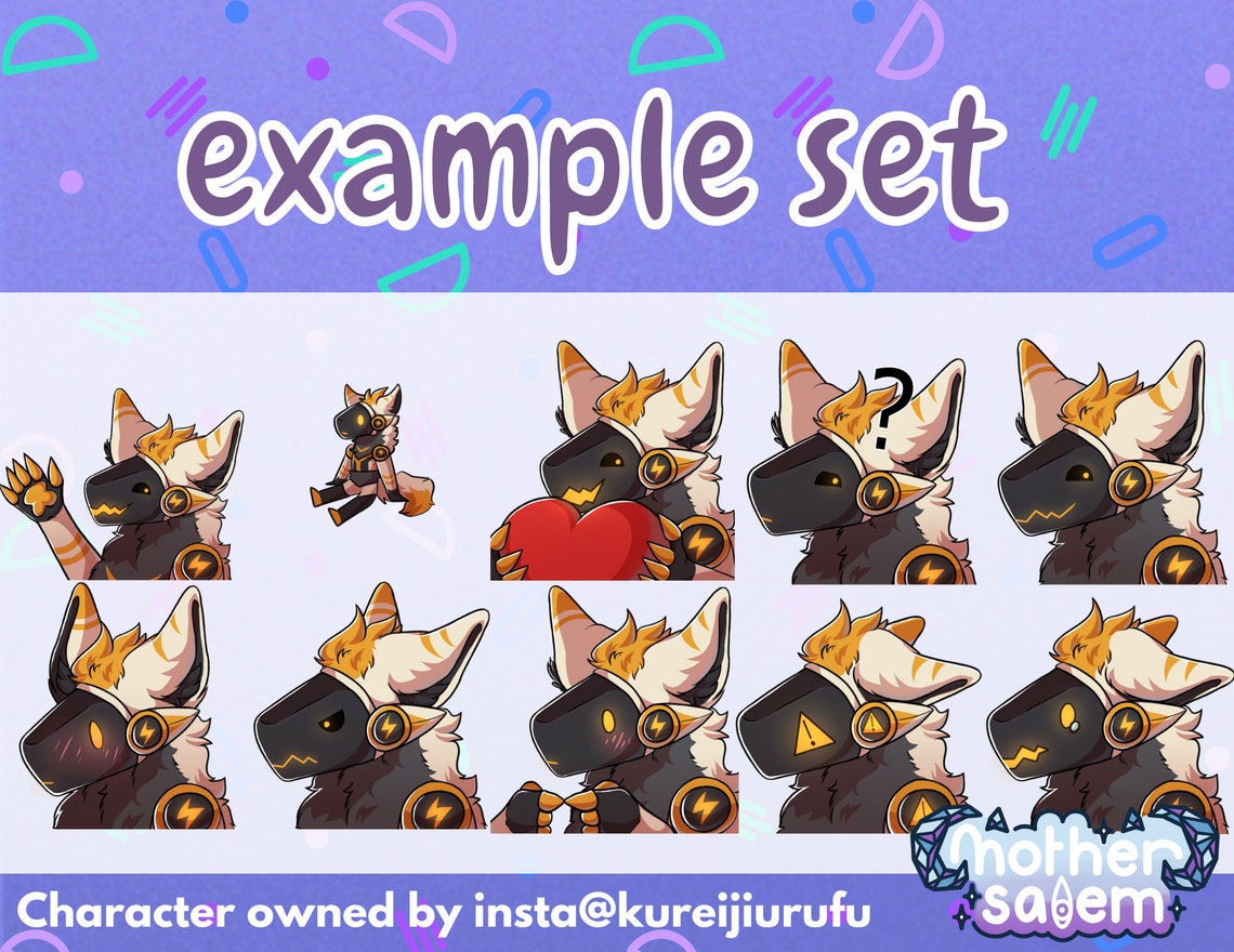 Protogen Emote Base Pack // Furry Lineart & Base Digital | Etsy New Zealand