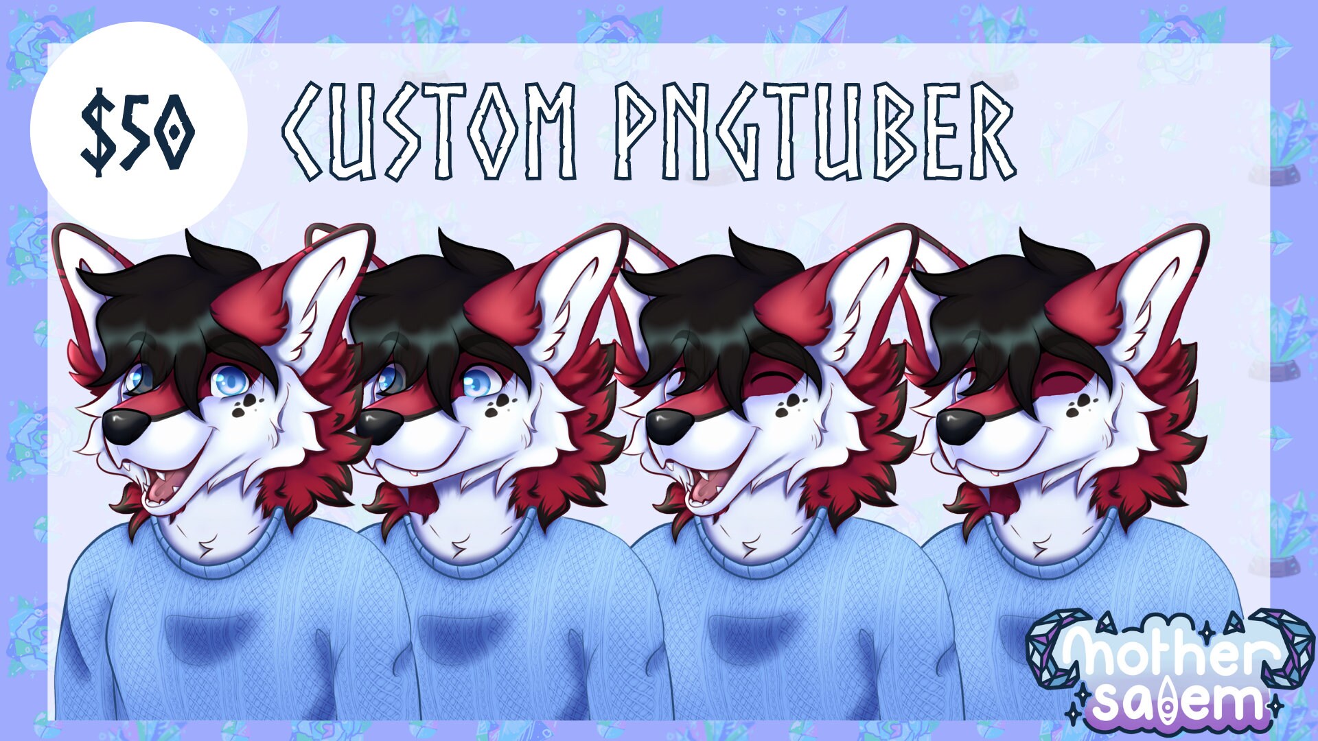 Custom Furry Pngtuber Twitch Streaming Commission | Etsy India