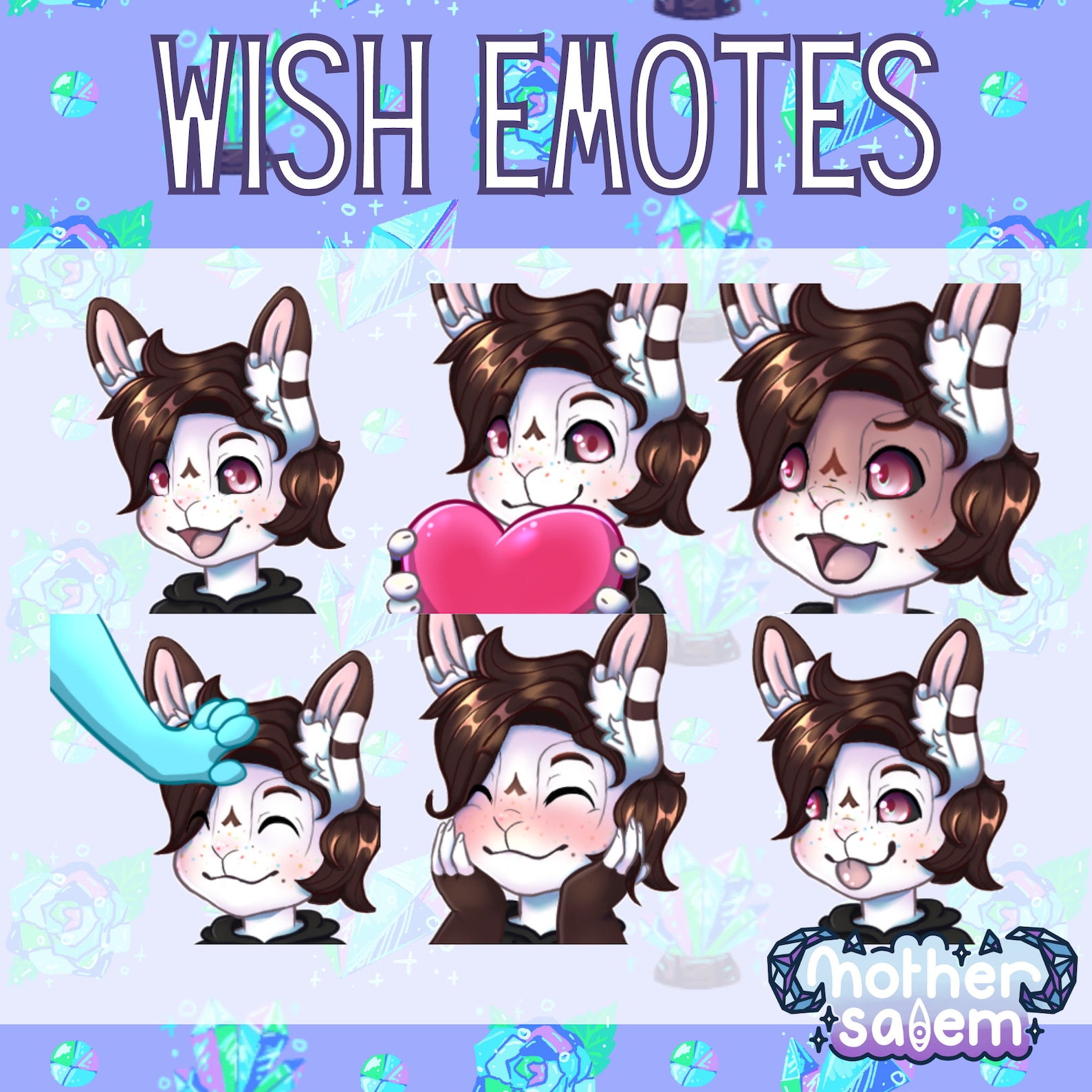 Custom Furry Emotes Emoji Stickers Badges For Etsy