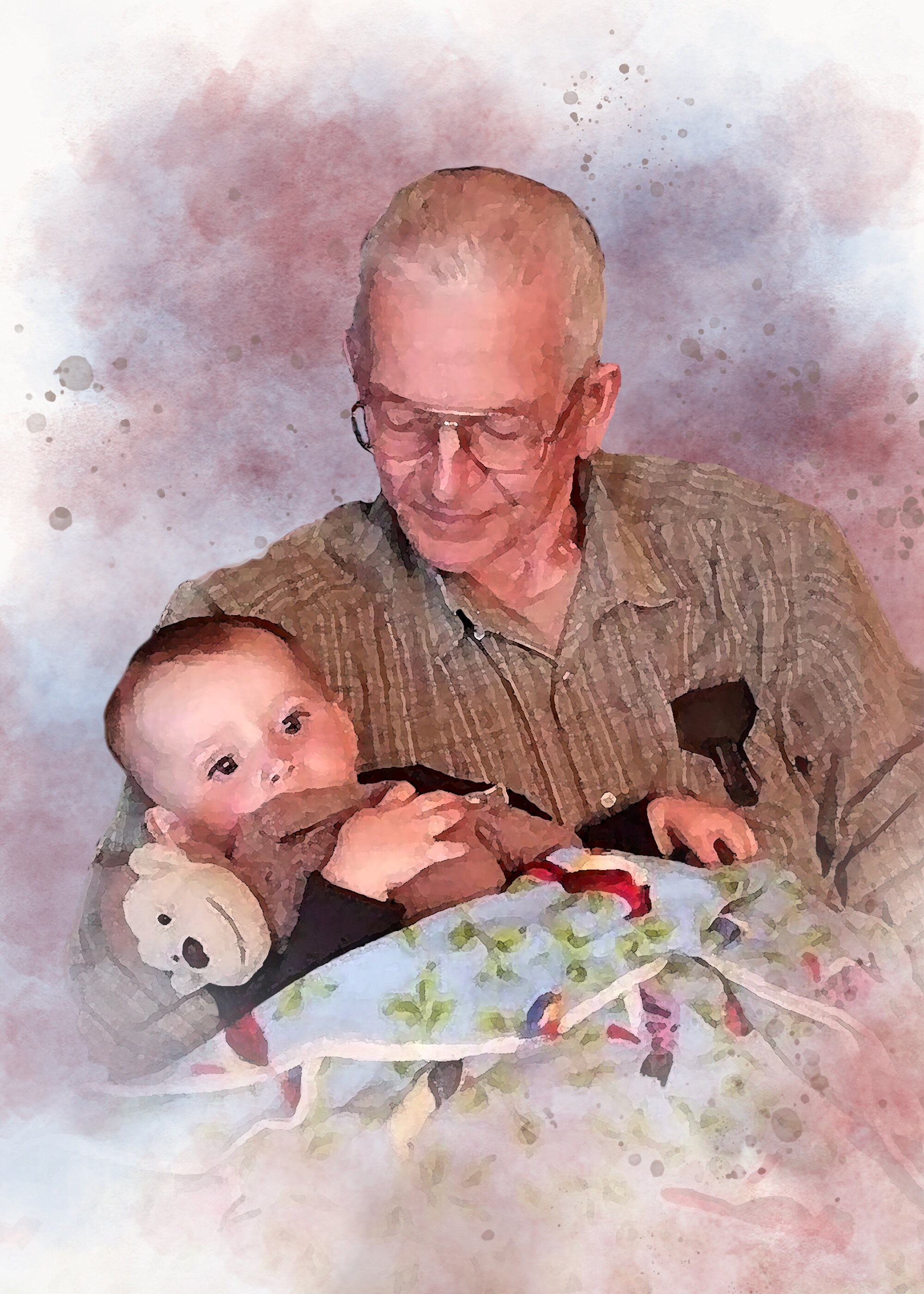 Custom Portrait Personalized Gift Portrait From Photo | Etsy