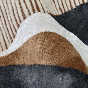 5x7, 6x8 Oval Area Rug / Modern Shape Carpet 6x9, 7x10 / Handmade ...