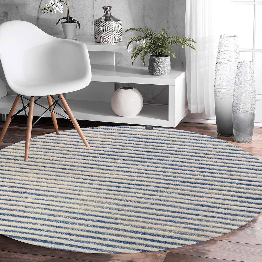 6x6 Round Rug, 6x6 Rug, Round Wool Rug, Rugs Round 8x8, Round Blue Rug, Round Turkish Rug, 6x6 ...