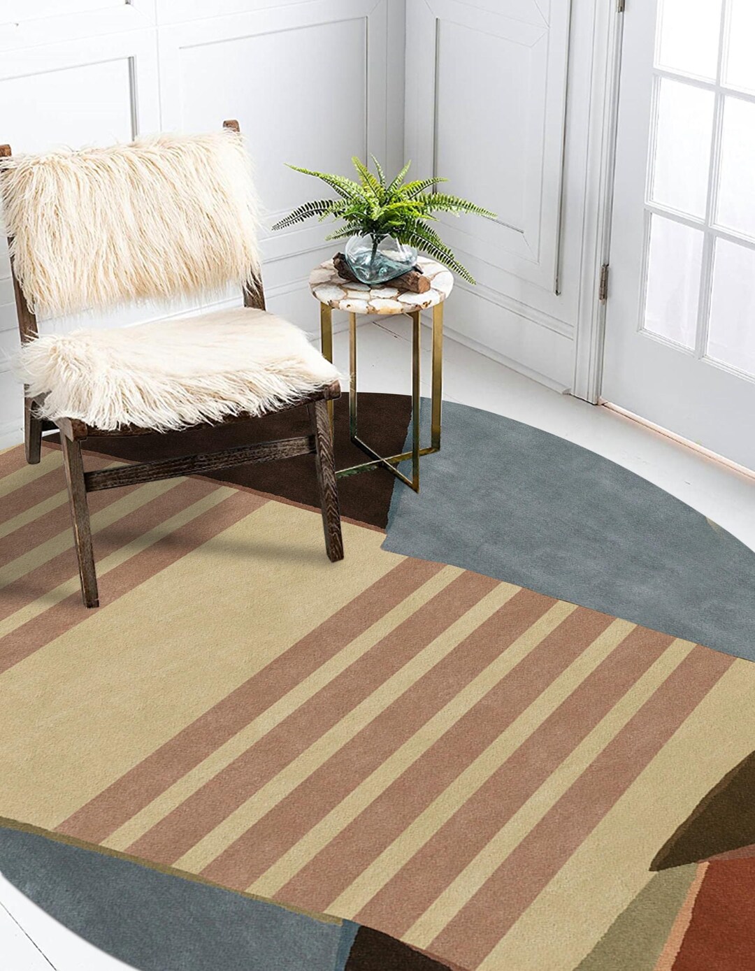 Handmade Tufted Area Rugs, Modern Design for Bedroom, Living Room and ...