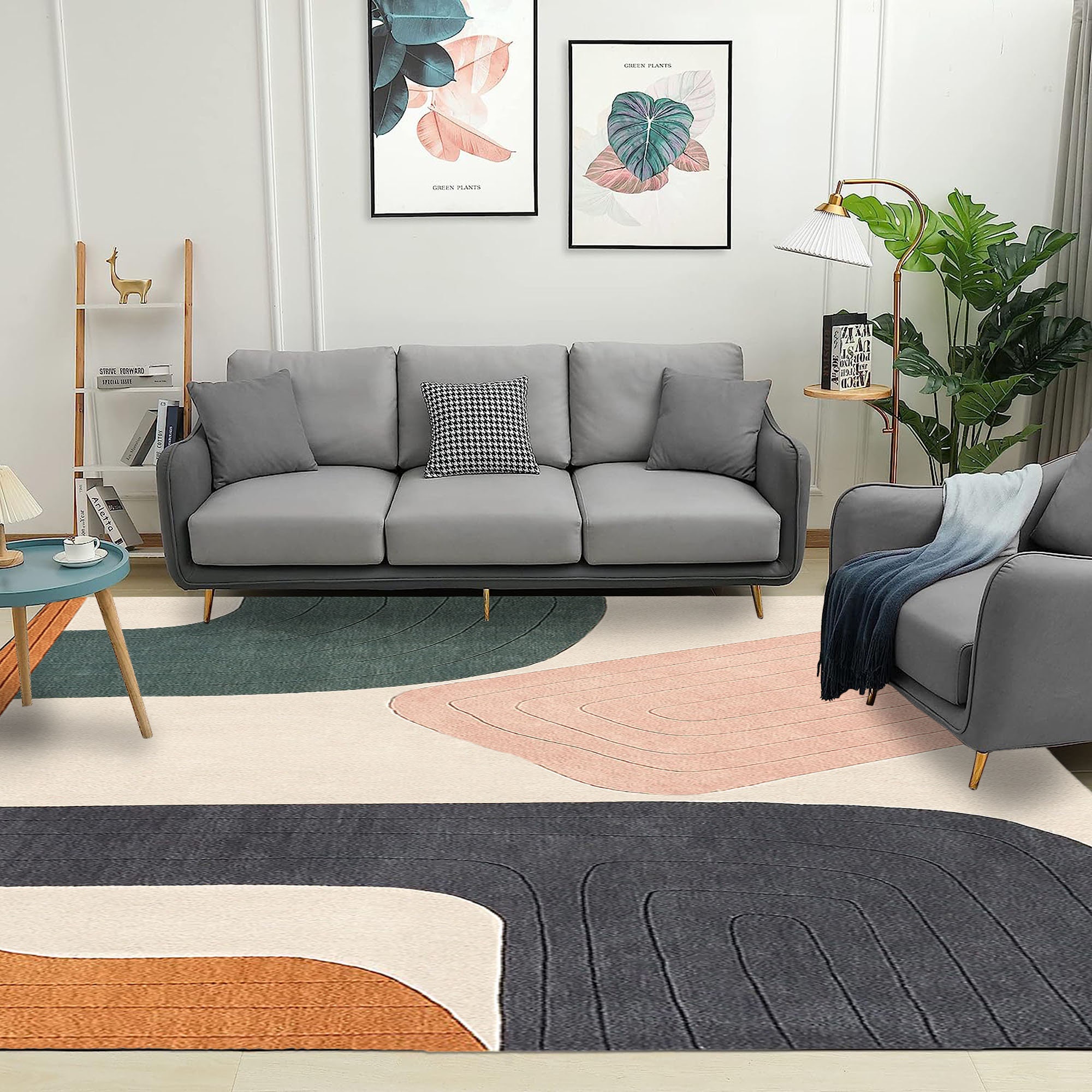 9x12 Area Rug Hand Tuffed 8x13, 7x10, 6x9, 5x8 Hallway, Living, Bed ...