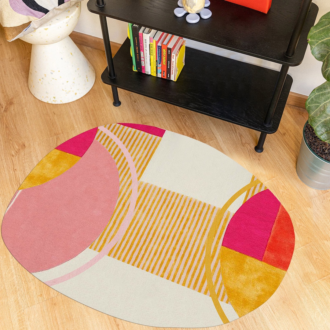 Oval Rugs | 6x9, 6x10, 7x9, 7x10 | Hand Tuffed | Wool Area Rugs | Cream ...