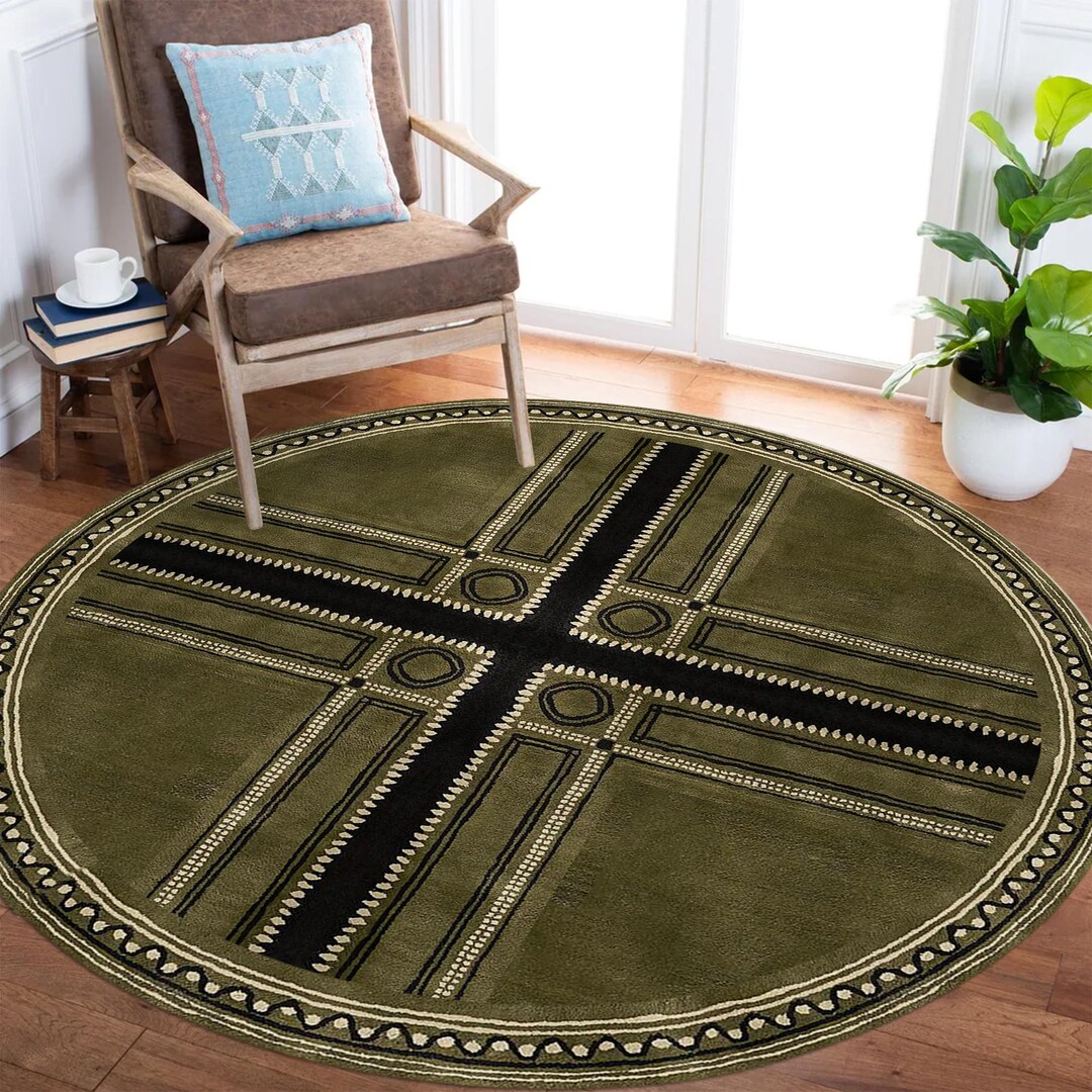 Premium Quality Round Tufted Rugs: Handmade Wool Carpets in 5x5, 7x7 ...