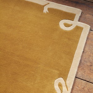 10'x10' Rugs Hand Tuft Carpet Mustard Color Area Rugs 9x12 Bed, Kids ...