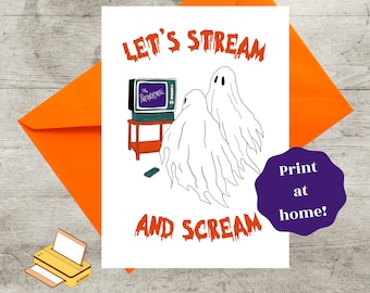 Scream Card Printable - Etsy