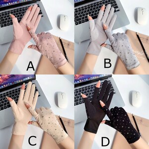 Women Summer Sunscreen Driving Riding Glovescute Thin - Etsy