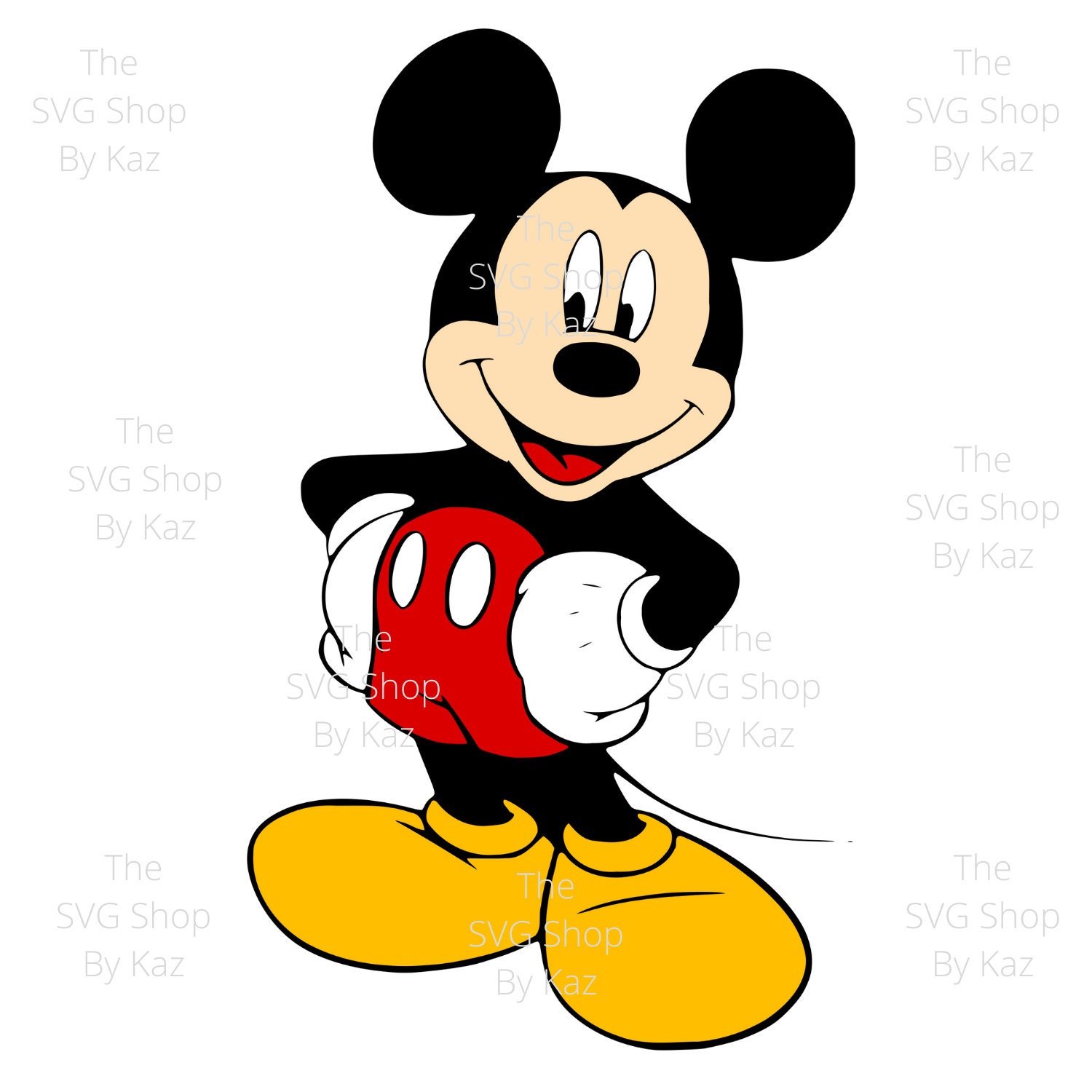 Mickey Mouse SVG Layered Mickey Mouse SVG PNG Download for | Etsy