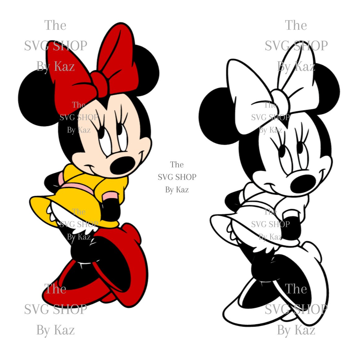 Minnie Mouse Svg Disney Inspired Svg Layered Cut Files Etsy