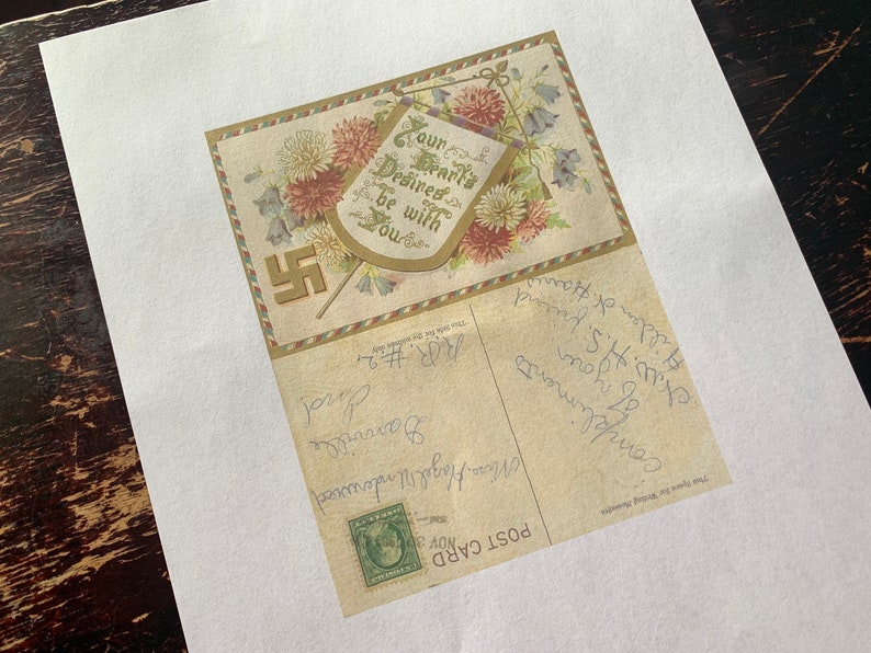 Early 1900s Pre-wwii Postcard Printable Set (swastika is an Ancient ...