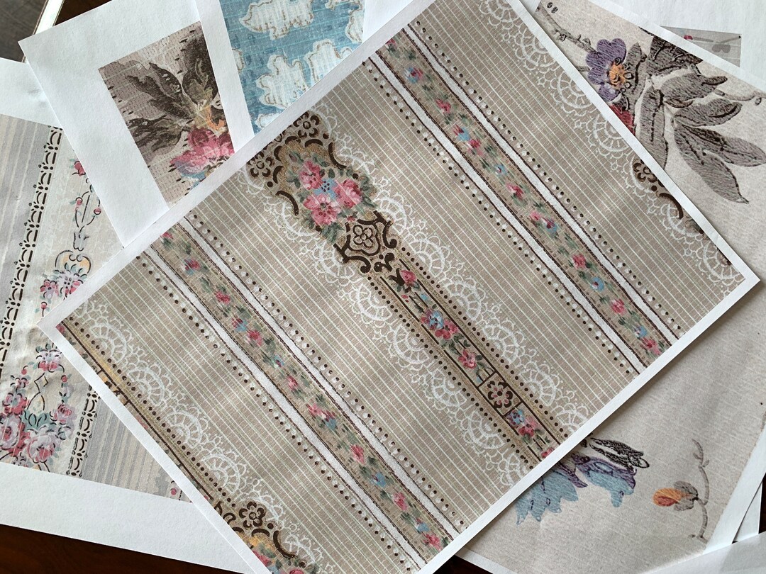 1928 Sears Wallpaper Sample Printables, Digital Paper for Junk Journals ...