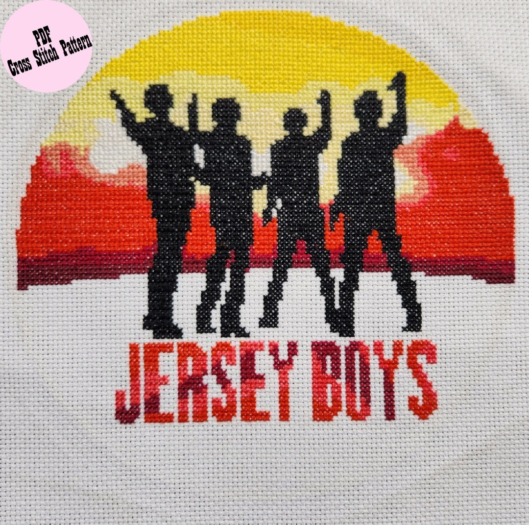 Jersey Boys Logo Cross Stitch Pattern: Musical Theatre Design (PDF File ...