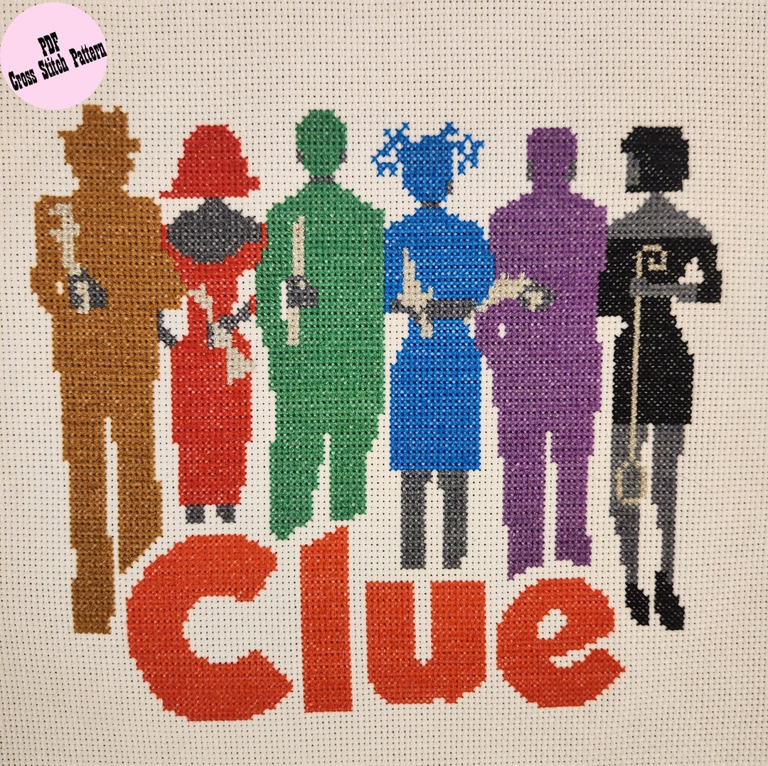 Clue Logo Cross Stitch Pattern: Play, Theatre Design (PDF File) - Etsy