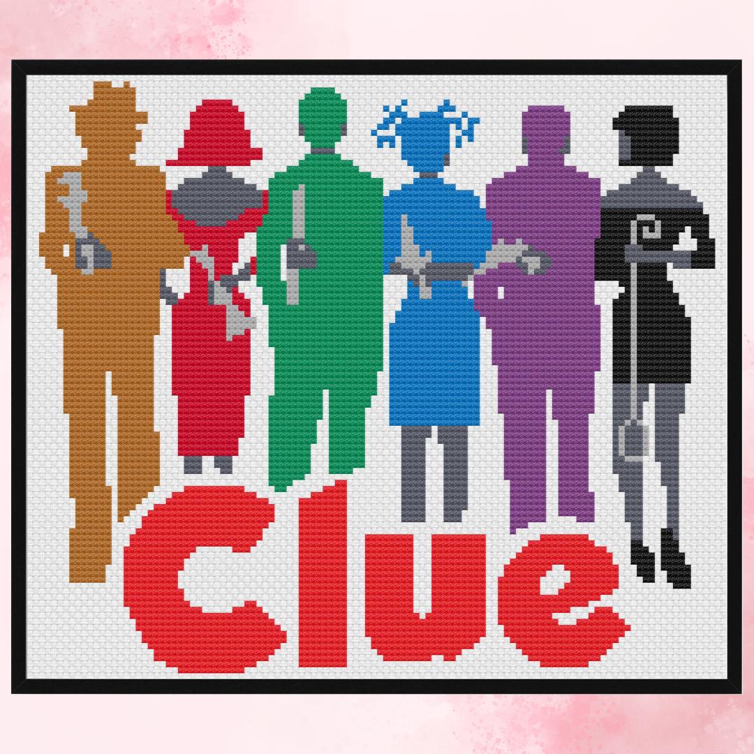 Clue Logo Cross Stitch Pattern: Play, Theatre Design (PDF File) - Etsy
