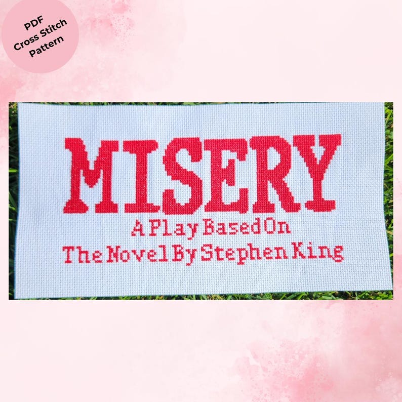 Misery Logo Cross Stitch Pattern: Theatre, Play Design (PDF File) - Etsy