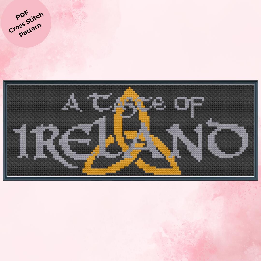 A Taste of Ireland Logo Cross Stitch Pattern: Irish Dance Design (PDF ...