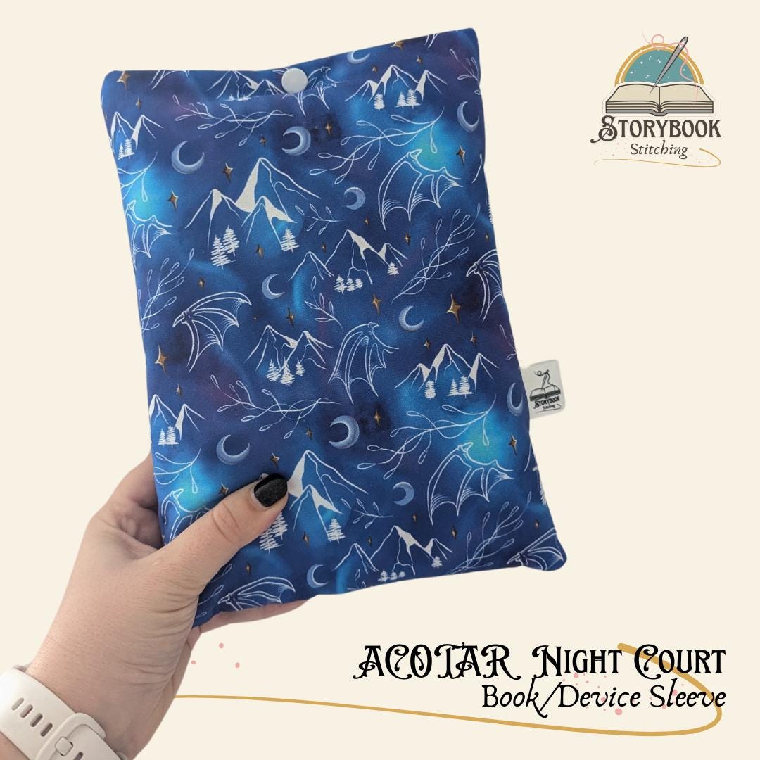 Exclusive ACOTAR Velaris Night Court Book Sleeve. Padded Book Sleeve ...
