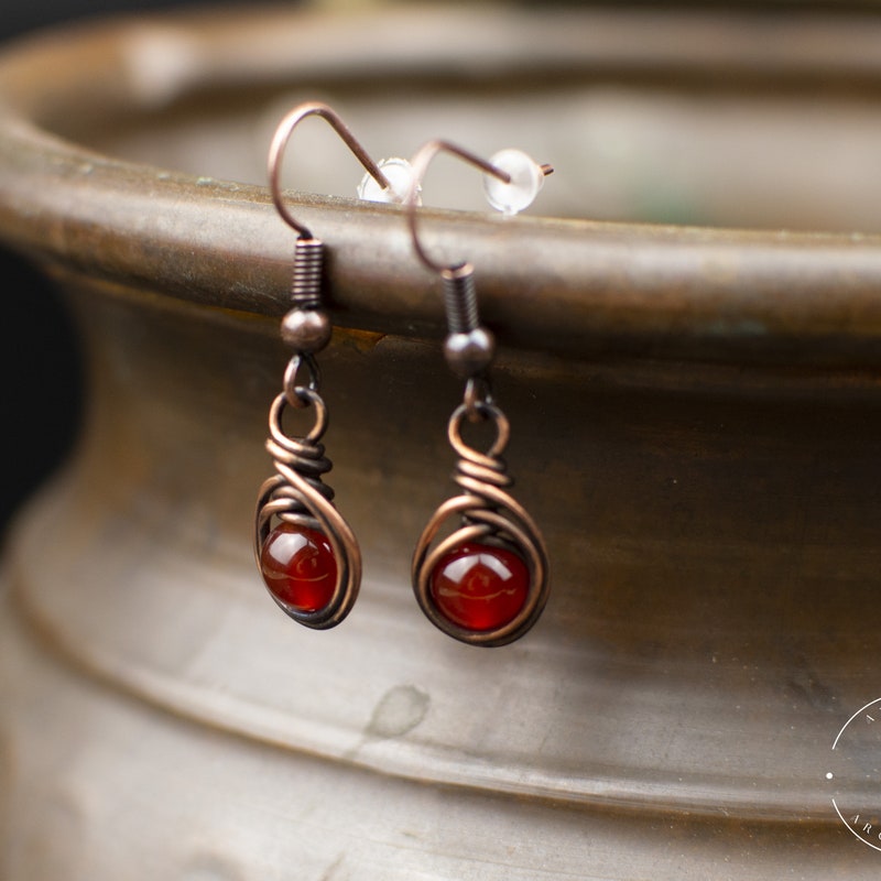 Copper Earrings - Etsy