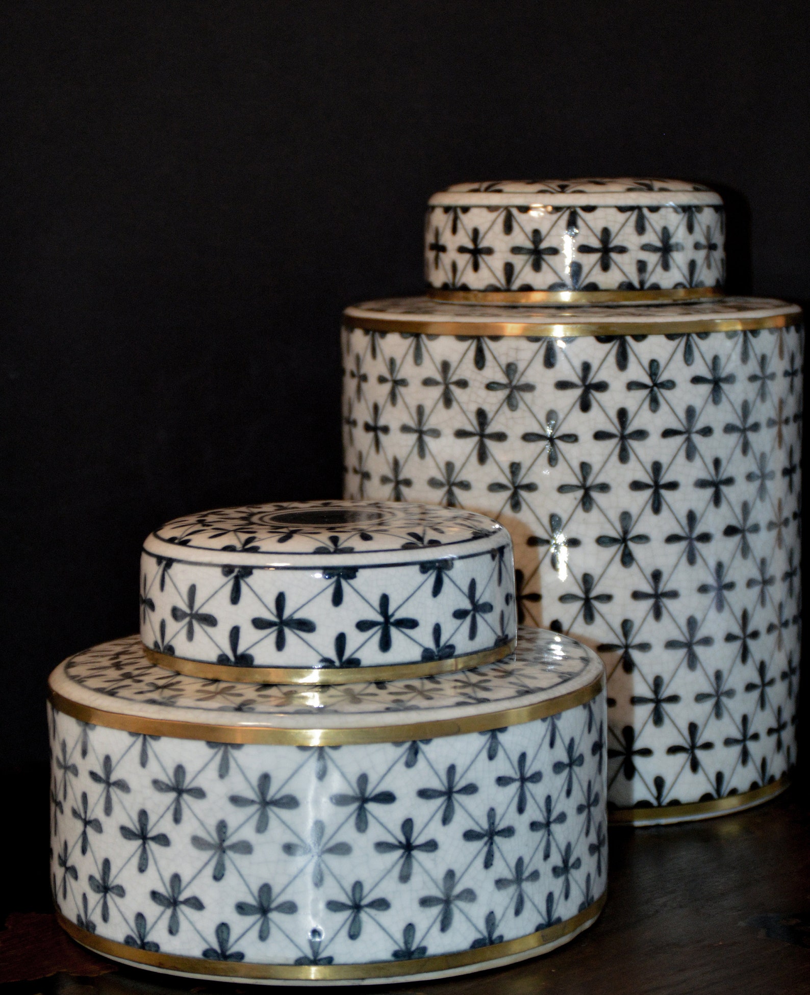 Floral Tall Ginger Jar Slight Imperfection - Etsy